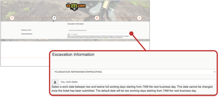 Scheduling of Tickets - Virginia811