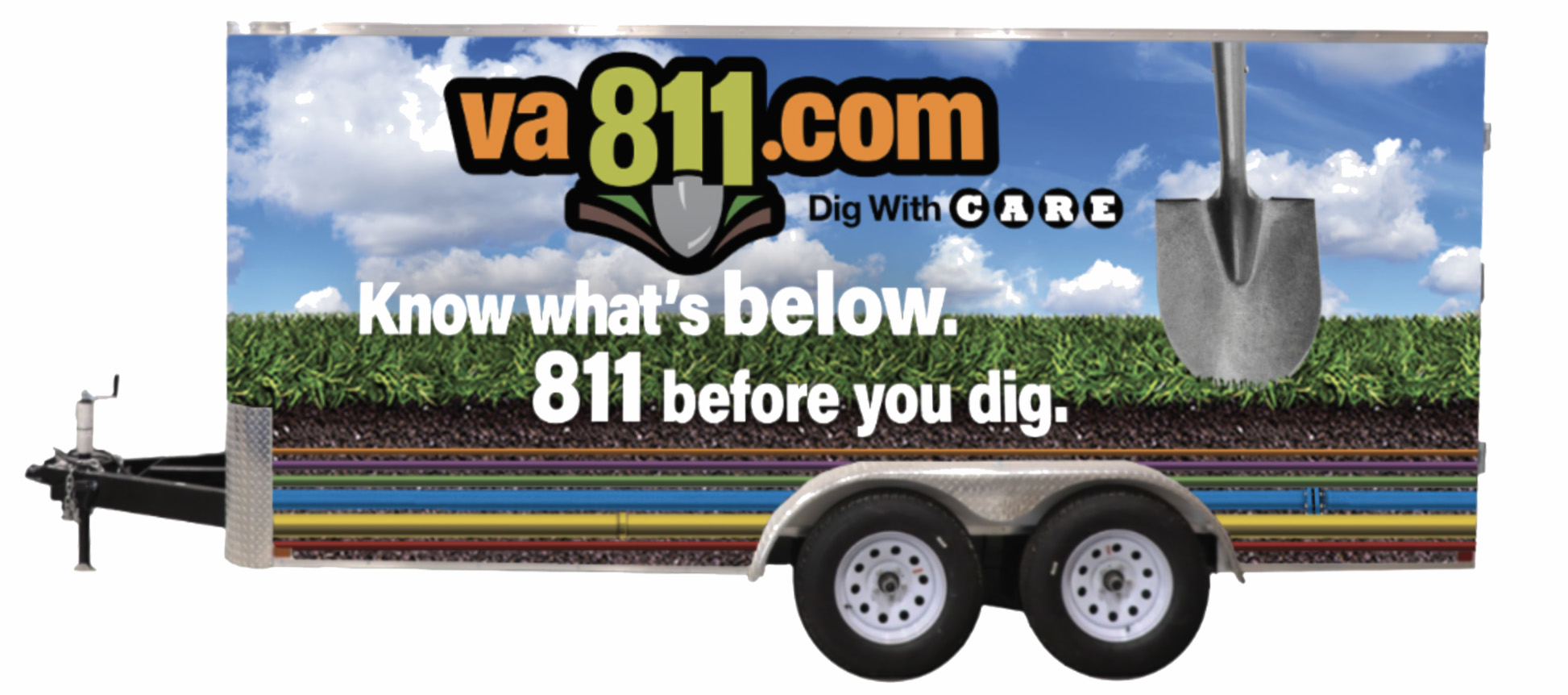 The Virginia 811 Educational Mobile Trailer - Virginia811