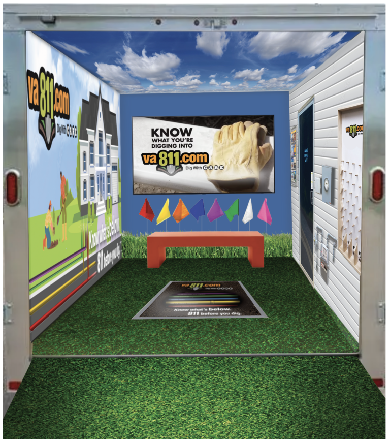 The Virginia 811 Educational Mobile Trailer - Virginia811